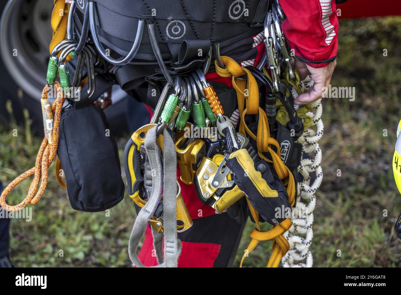 Equipment of the height rescuers of the Gelsenkirchen fire brigade ...