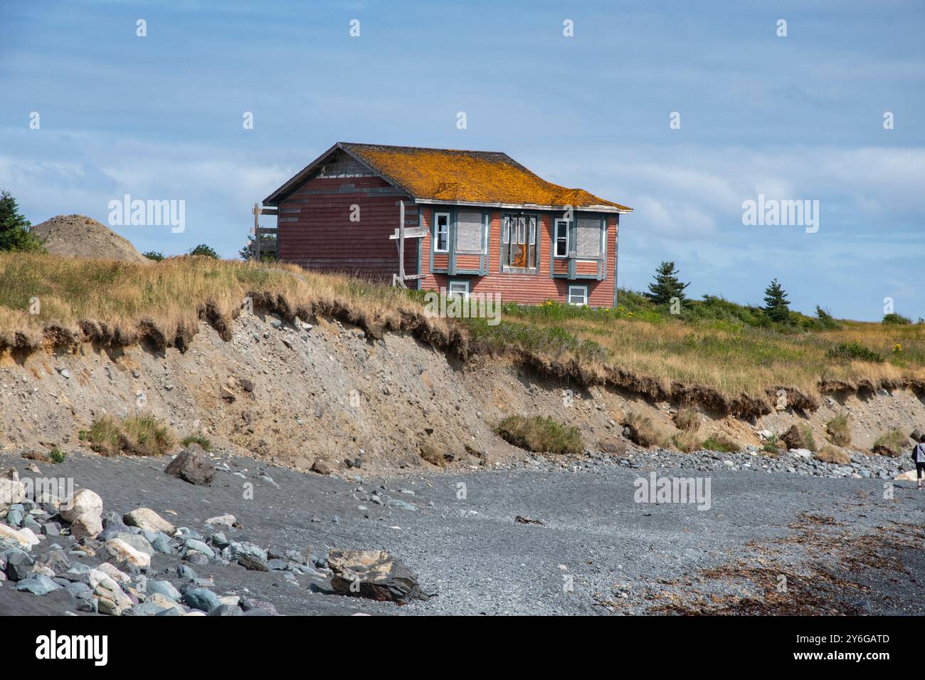Abandoned dilapidated wooden red fixer upper by the beach in Witless ...