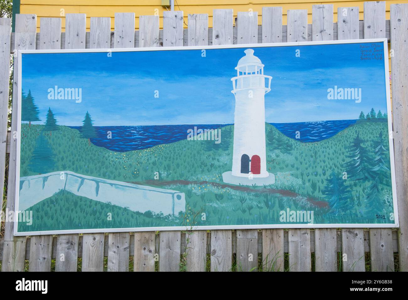 Bull Head Lighthouse mural at the Forgotten Corner on Southside Road in ...