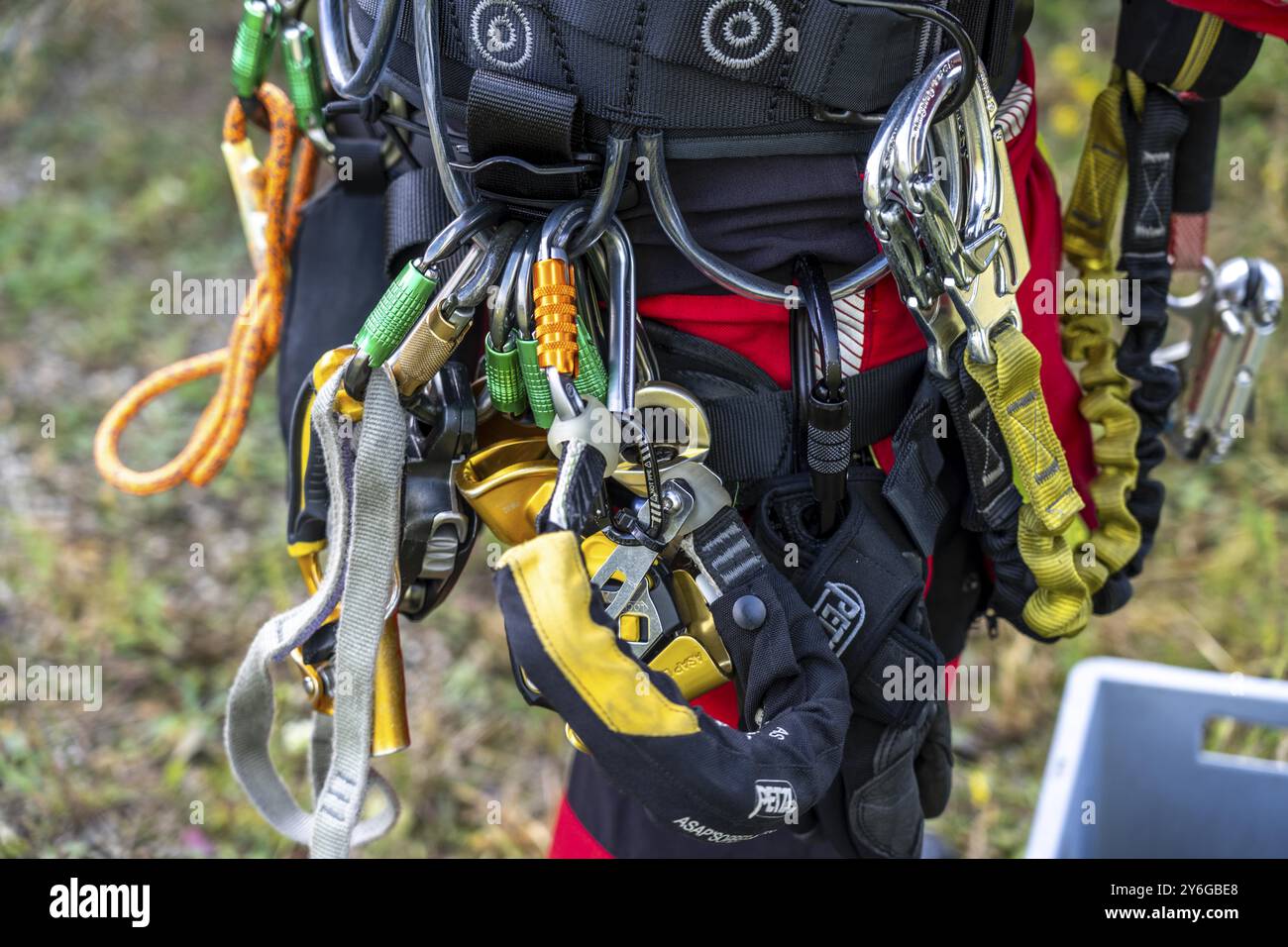 Equipment of the height rescuers of the Gelsenkirchen fire brigade ...