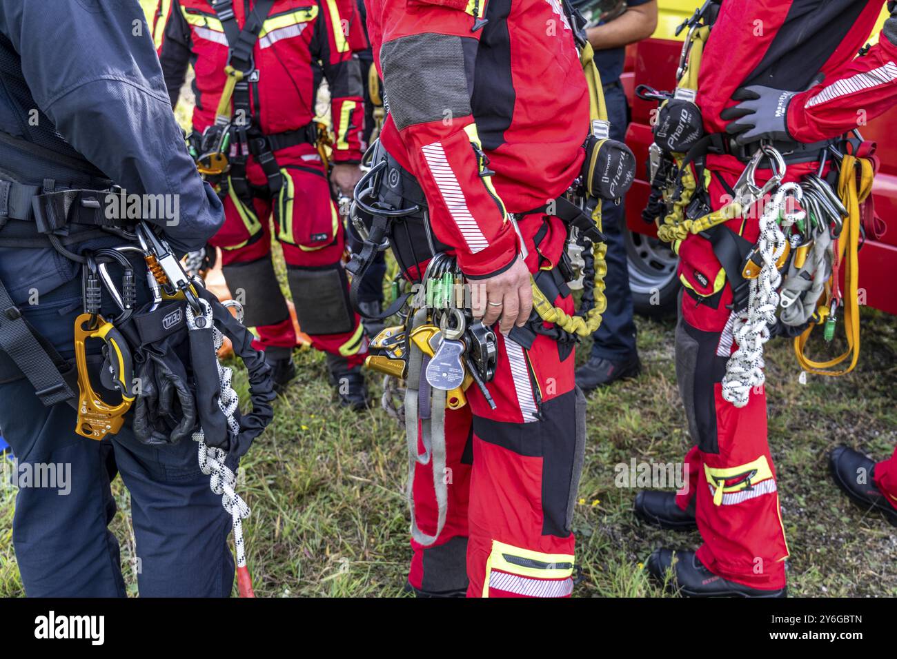 Equipment of the height rescuers of the Gelsenkirchen fire brigade ...