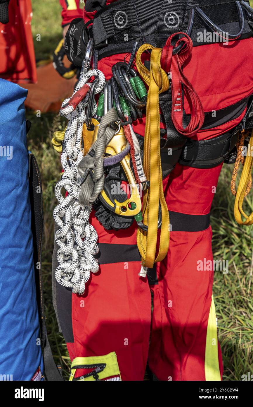 Equipment of the height rescuers of the Gelsenkirchen fire brigade ...