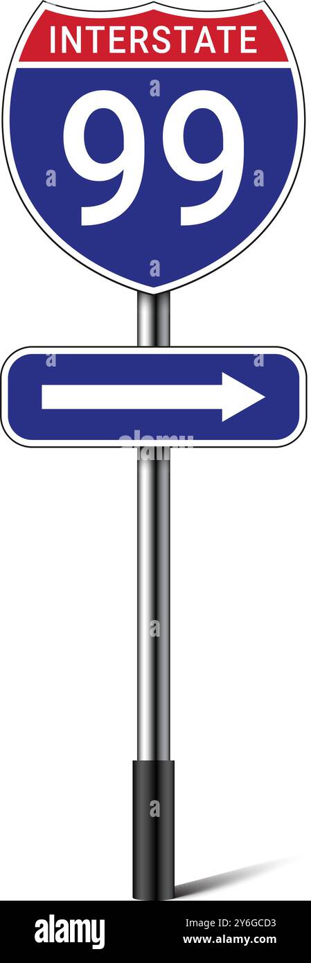 Highway 99 Stock Vector Images - Alamy