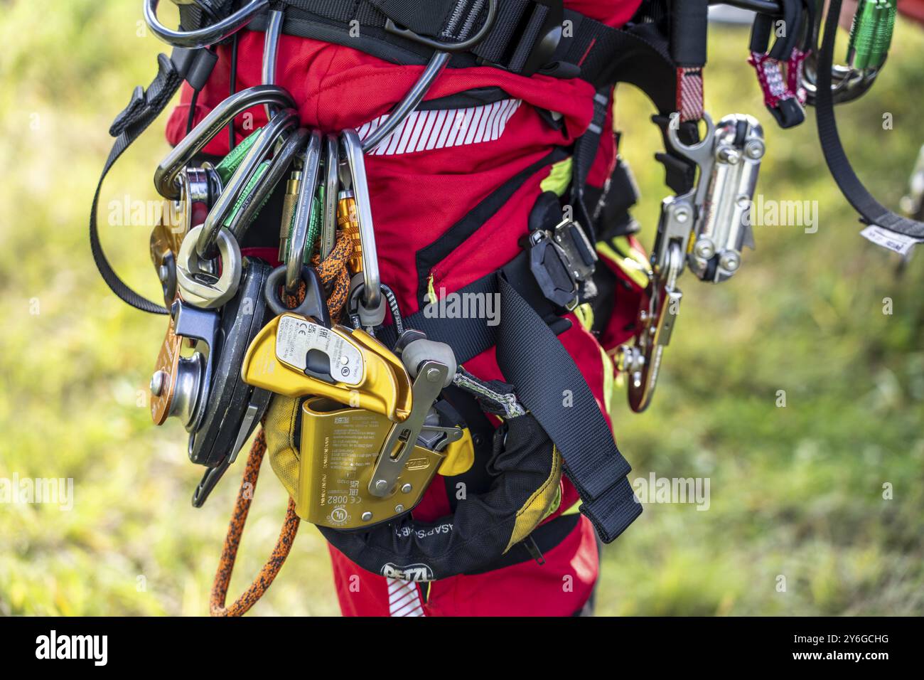 Equipment of the height rescuers of the Gelsenkirchen fire brigade ...