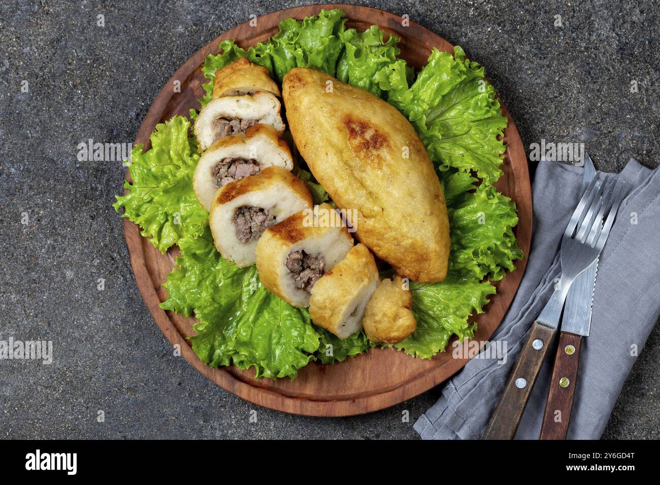 Food, Food, PERUVIAN CHILEAN traditional dish PAPA RELLENA meat stuffed ...