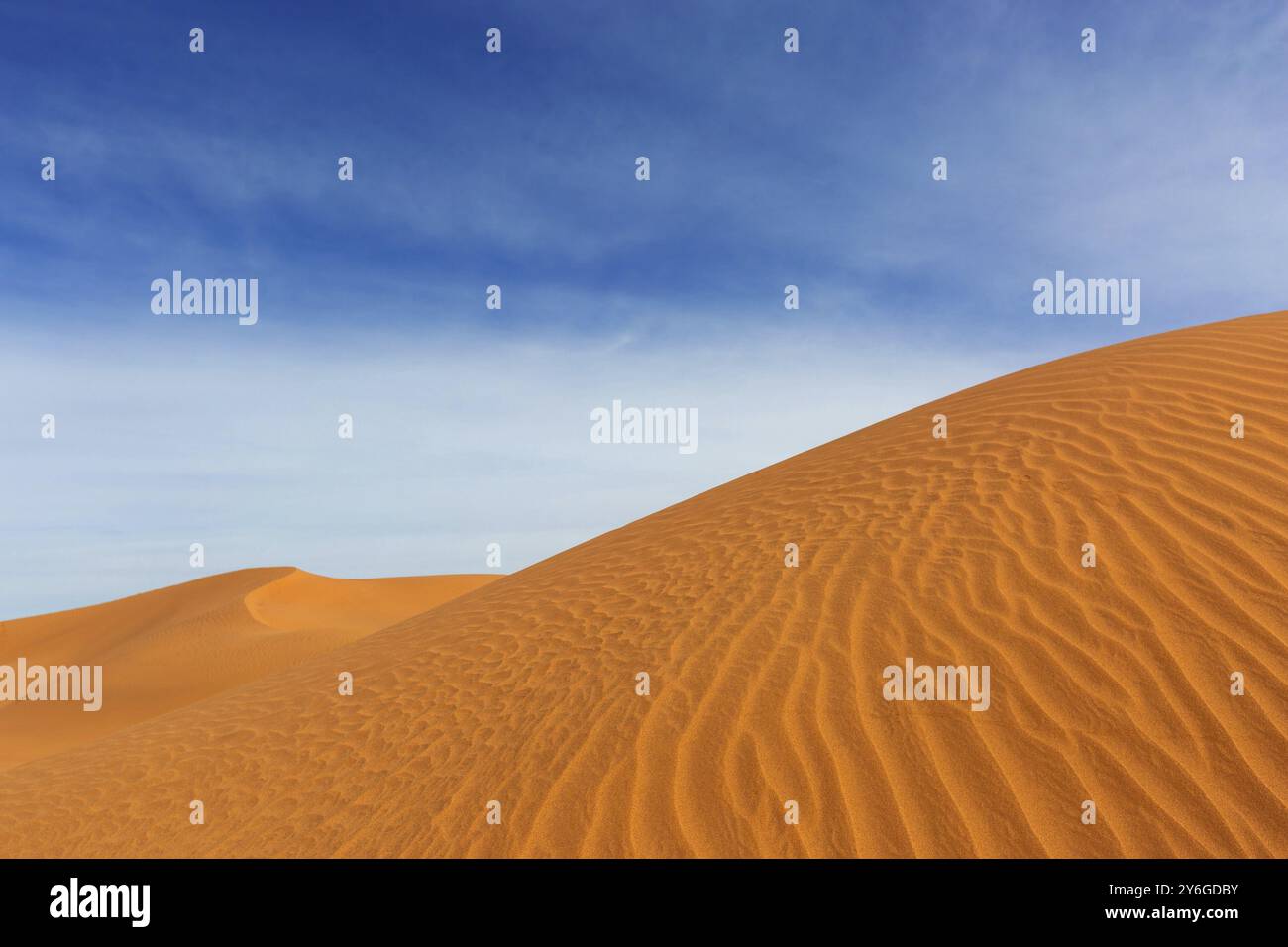 Big sand dunes in Sahara desert Stock Photo - Alamy