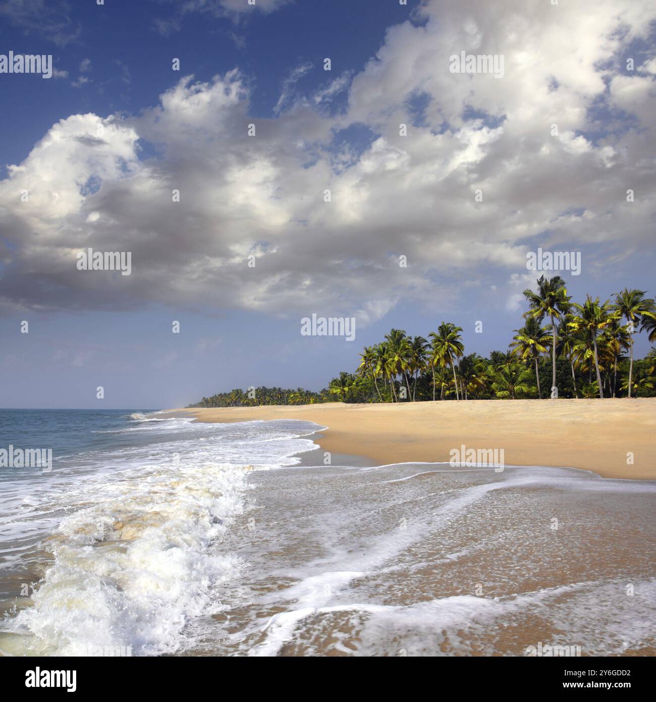 Beautiful beach landscape, ocean in India Stock Photo - Alamy