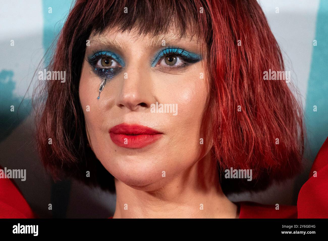 Lady Gaga poses for photographers upon arrival at the premiere for the ...