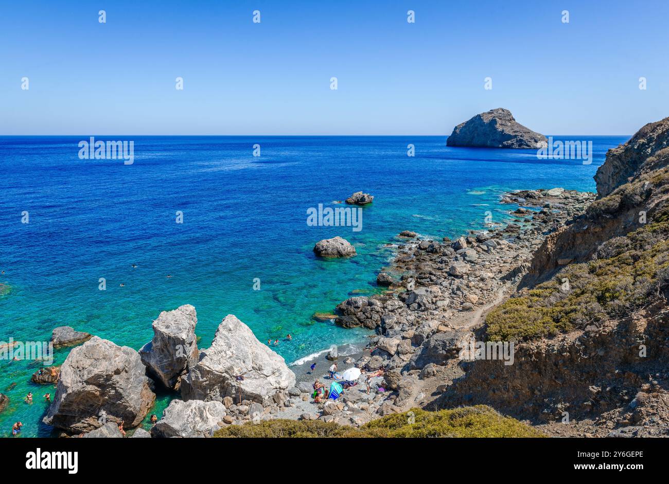 Agia Anna beach, a small rocky beach of spectacular beauty, famous for ...