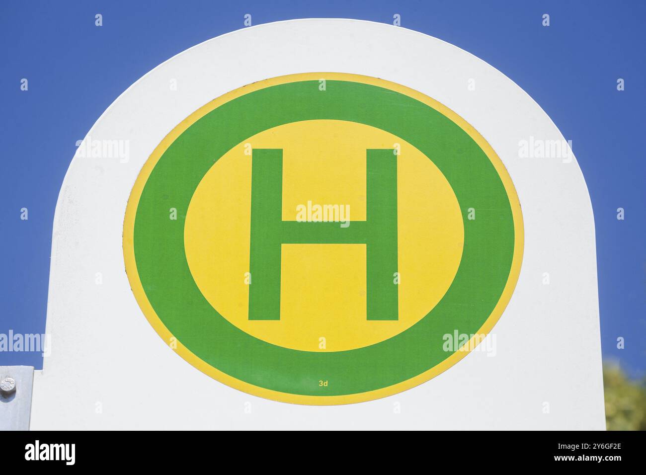 Bus stop sign, Germany, Europe Stock Photo - Alamy