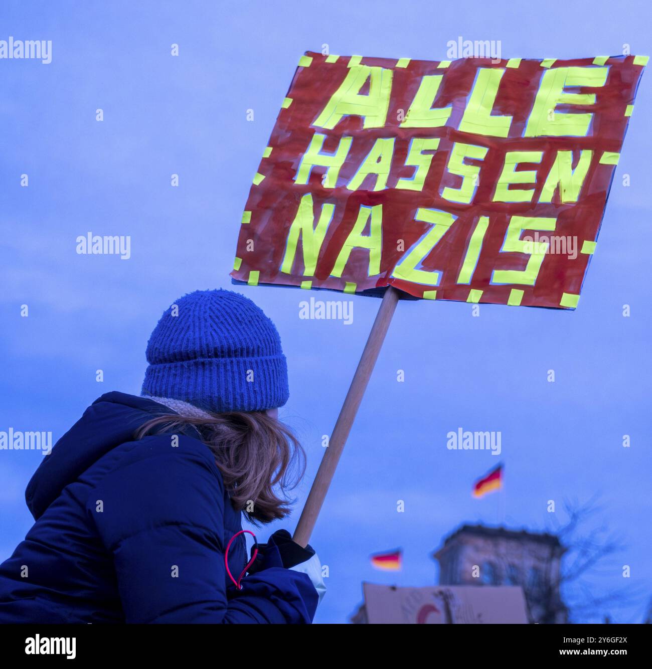 Germany, Berlin, 21 January 2024, Protest against the AfD and right ...