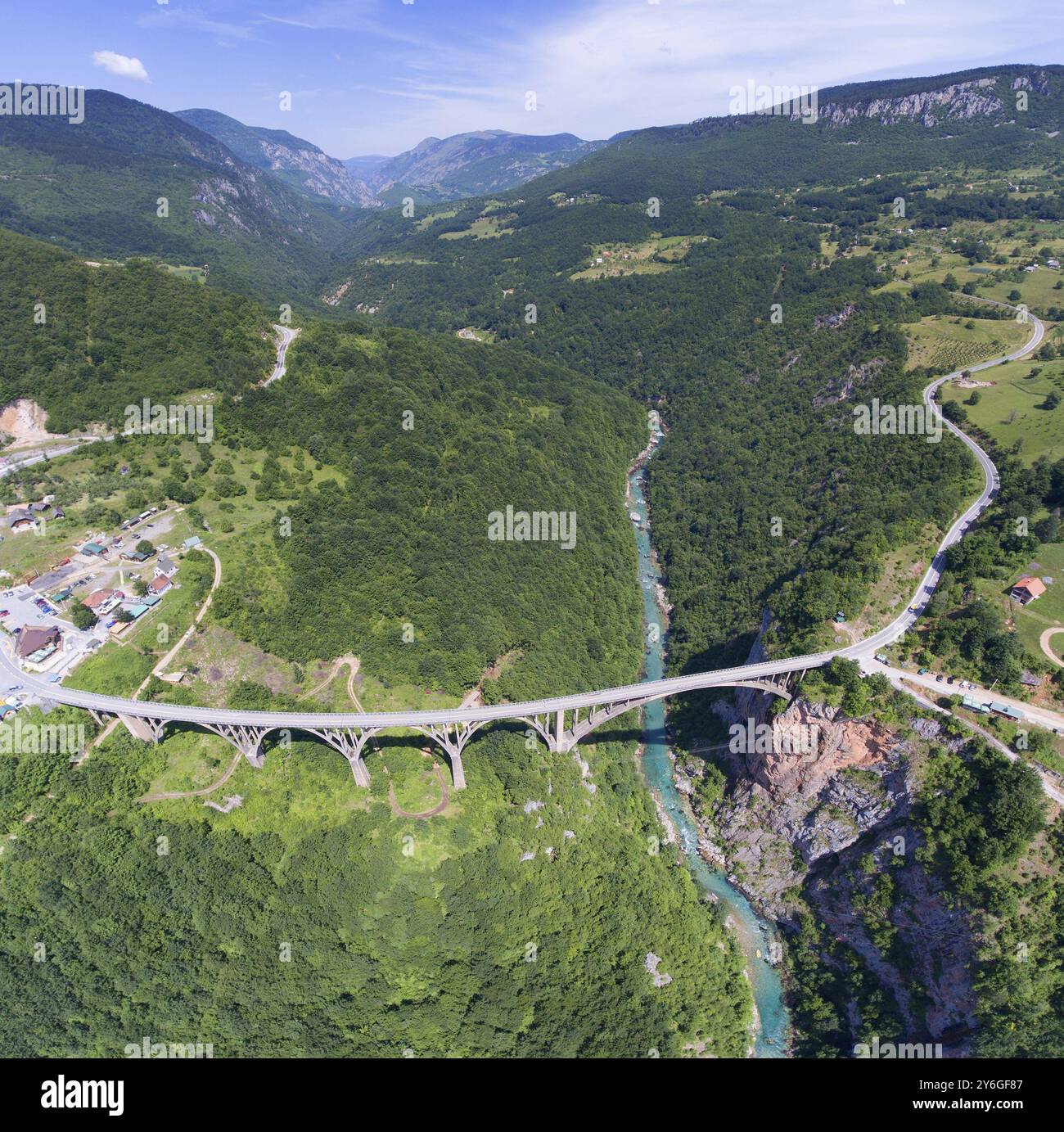 Djurdjevica Tara Bridge is a concrete arch bridge over the Tara River ...