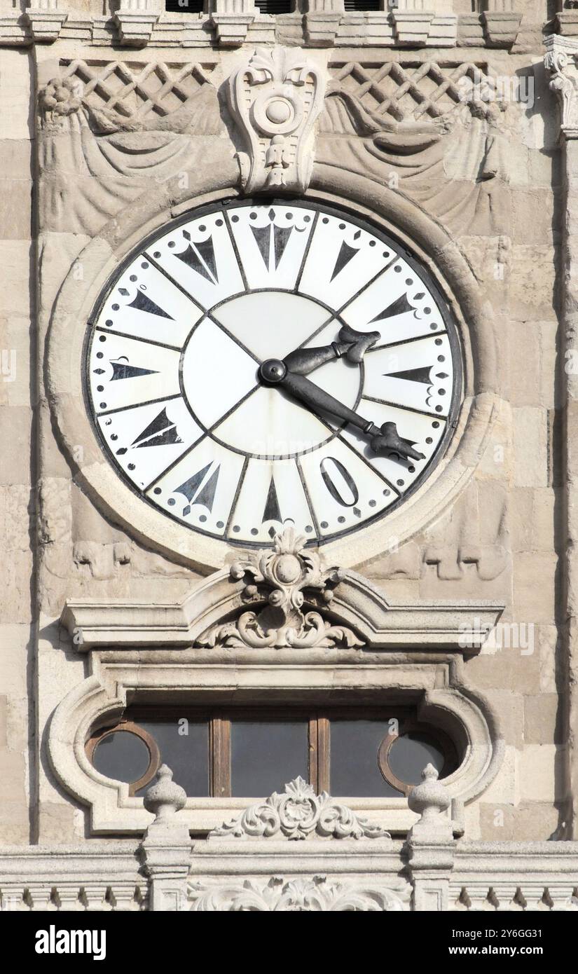 Clock on tower in dolmabahce palace, istanbul turkey Stock Photo - Alamy
