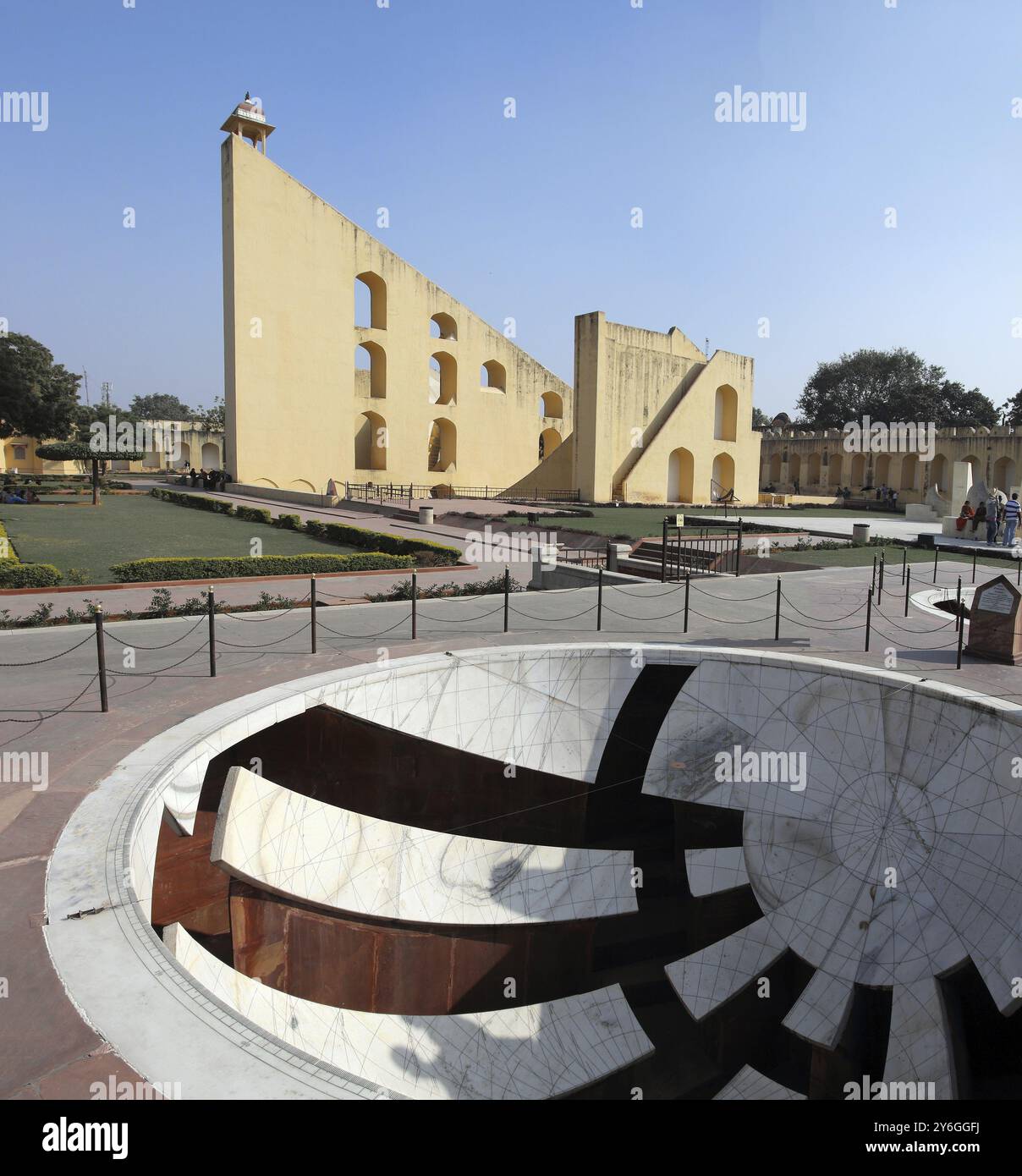 Astrology observatory 18th century in Jaipur India Stock Photo - Alamy
