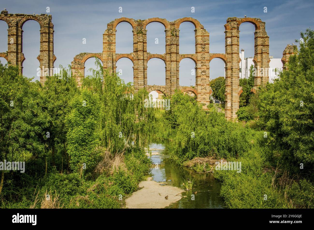 The Acueducto de los Milagros English: Miraculous Aqueduct is the ruins ...