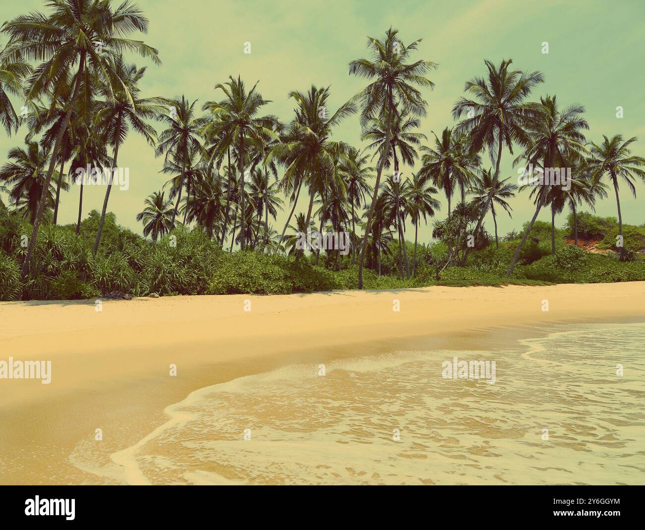 Vintage beachfront landscapes hi-res stock photography and images - Alamy