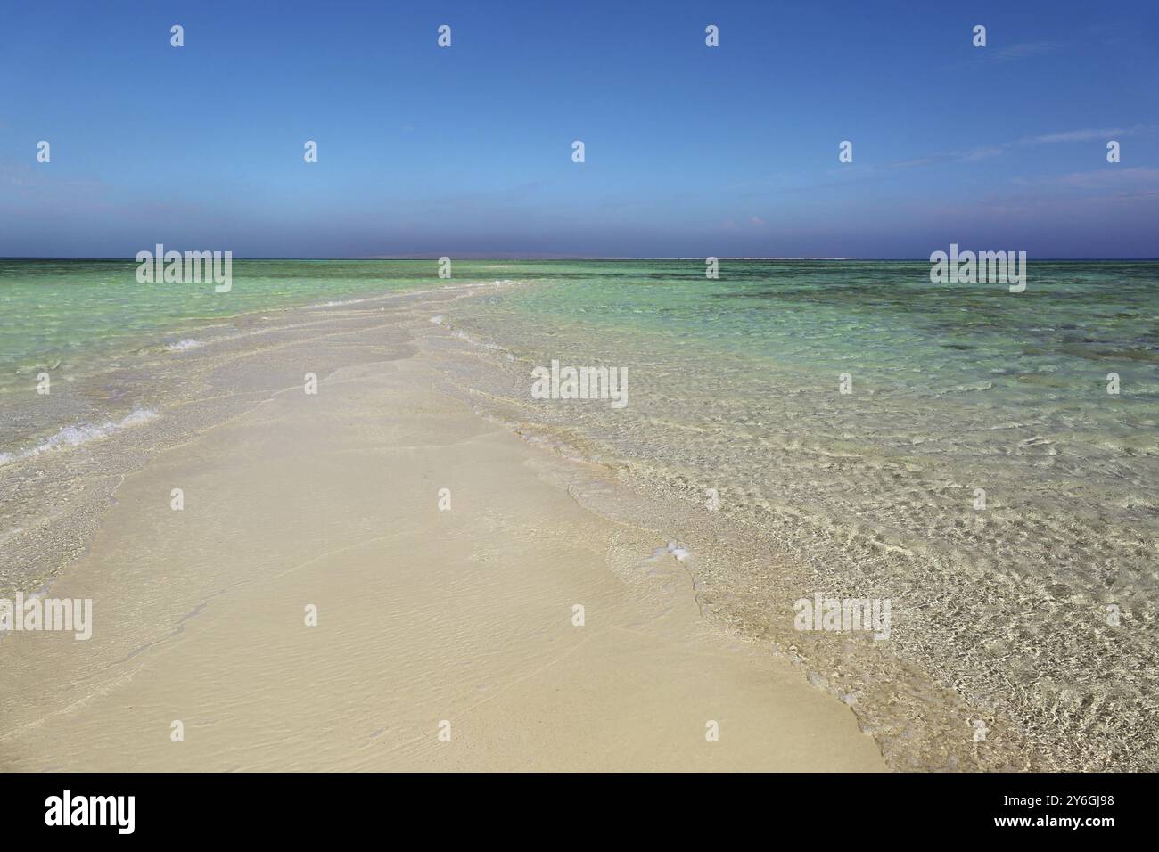 White sand spit, tropical beach Stock Photo - Alamy