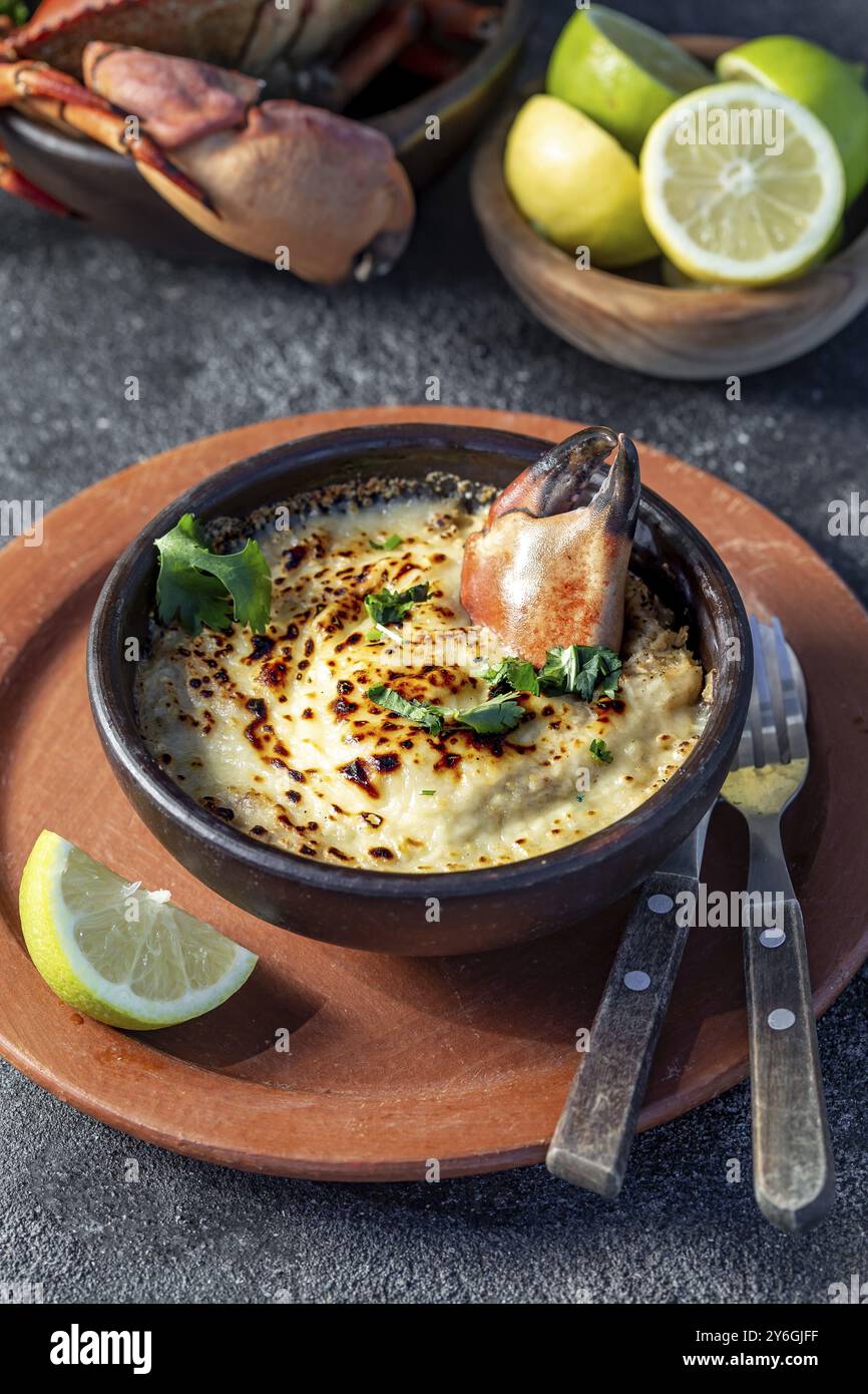 Food, Food, CHILEAN FOOD. Baked crabmeat crab meat with cheese, cream ...