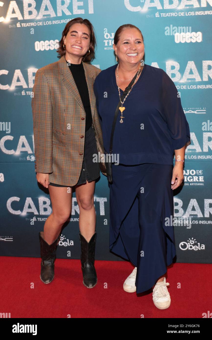 Mexico City, Mexico. 24th Sep, 2024. Lara Ricote and Gabriela Rivero ...