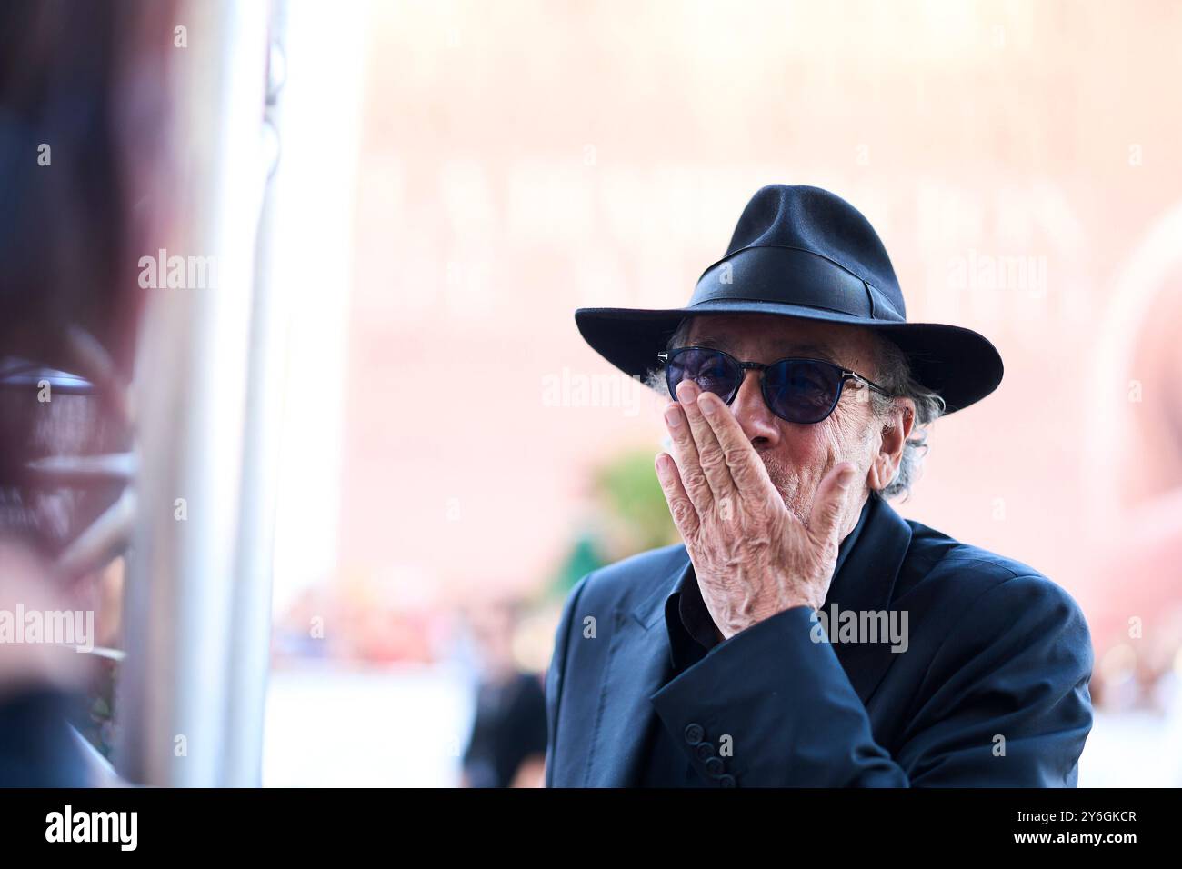 Tim Burton arrives at Maria Cristina Hotel during 72nd San Sebastian ...