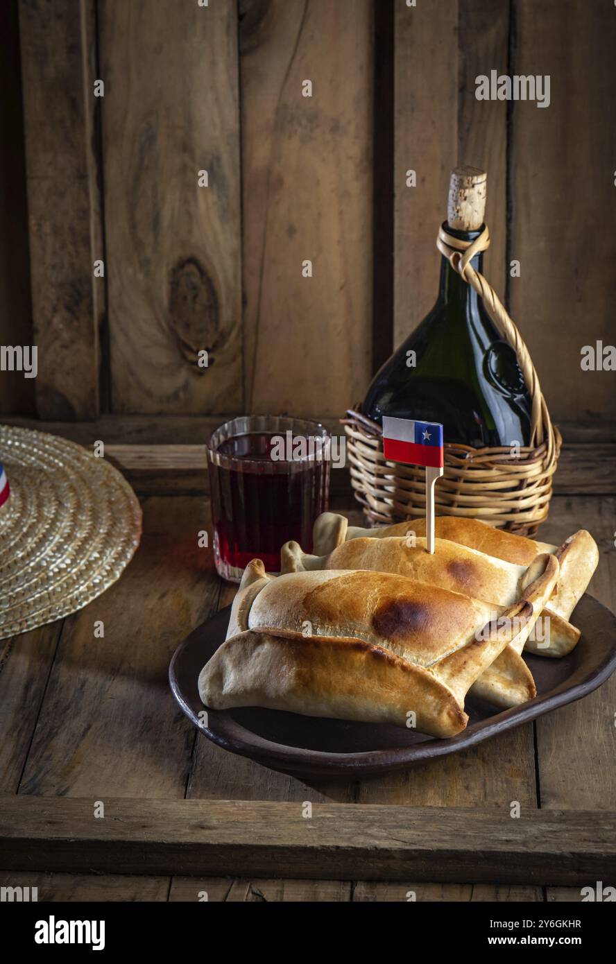 Food Photography, Chilean independence day concept. fiestas patrias ...