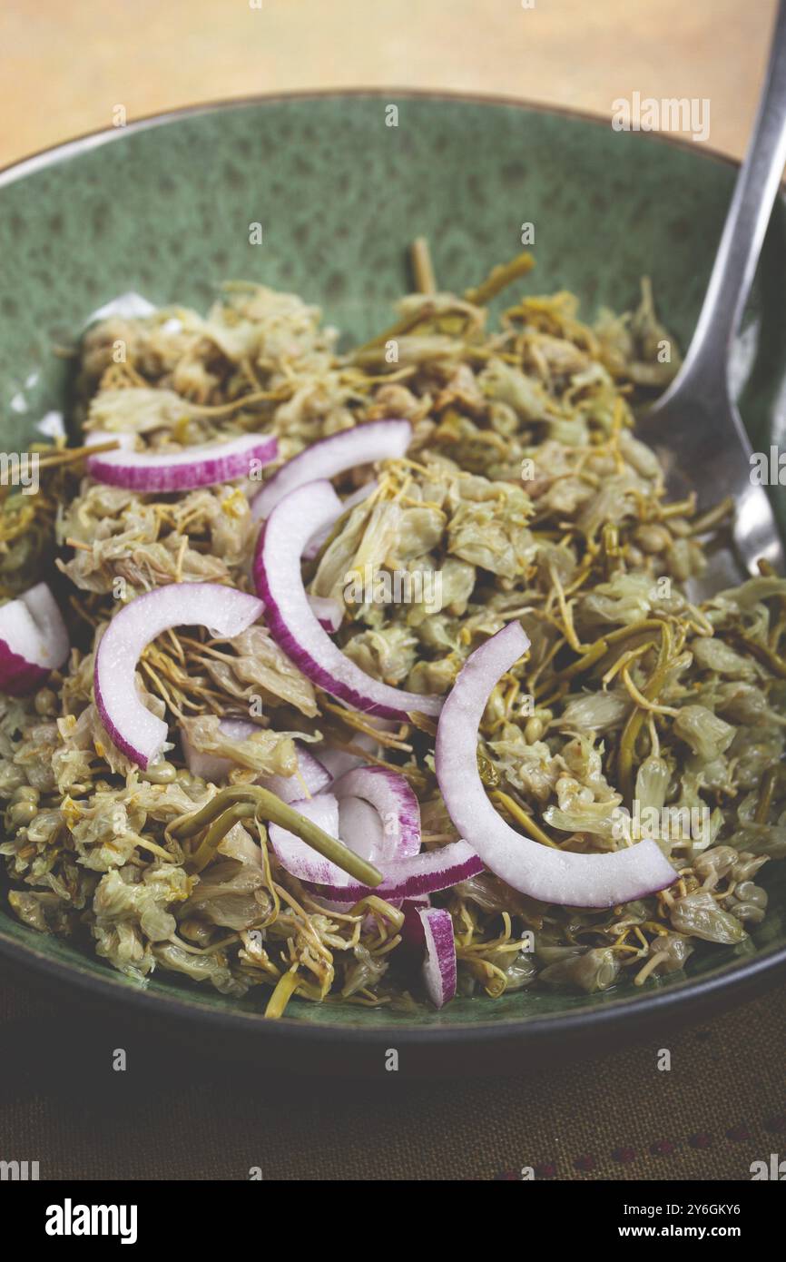 Food photography, Jonjoli, Colchian klekachka, jonjoli salad, with red ...