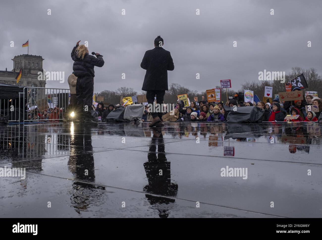 Germany, Berlin, 3 February 2024, Protest against the rise of right ...