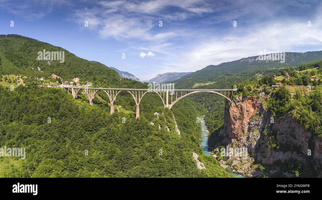 Djurdjevica Tara Bridge is a concrete arch bridge over the Tara River ...