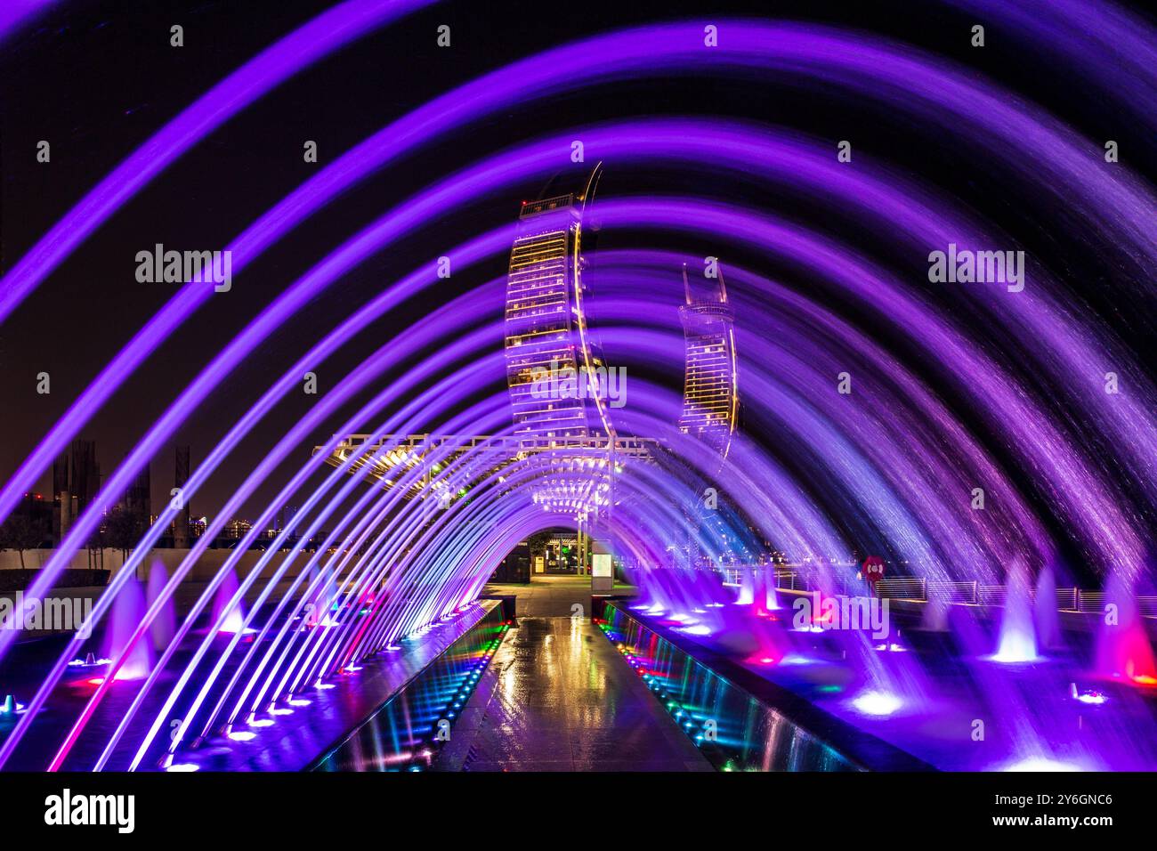 The Katara Towers (2022) with one tower containing the 5-star Raffles ...