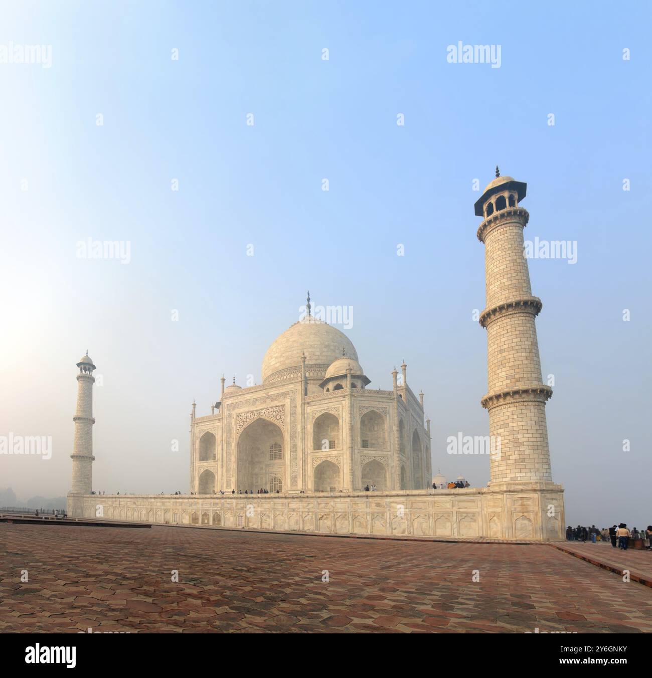 Taj Mahal, famous mausoleum in Agra India Stock Photo - Alamy
