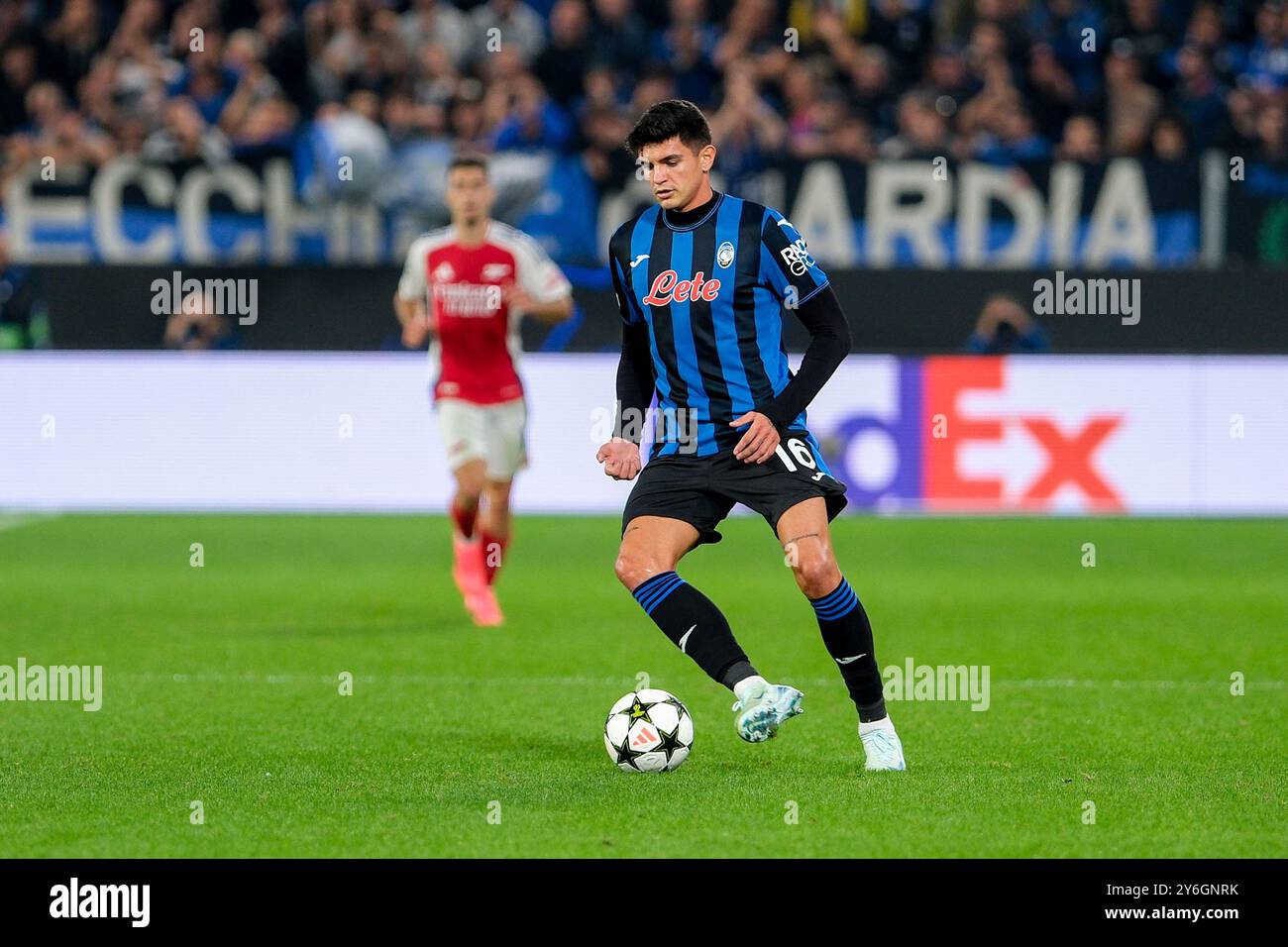 Raoul Bellanova of Atalanta BC 1907 in action during the UEFA Champions ...