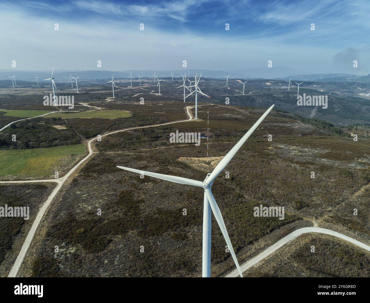 Top down shot wind turbine hi-res stock photography and images - Alamy