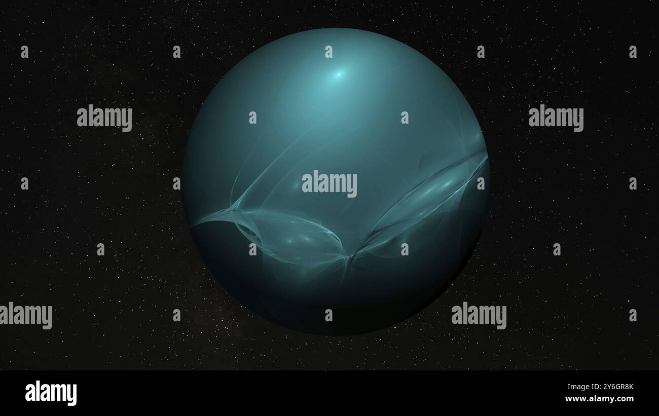 Abstract blue glow sphere, science background. Digital technology ...