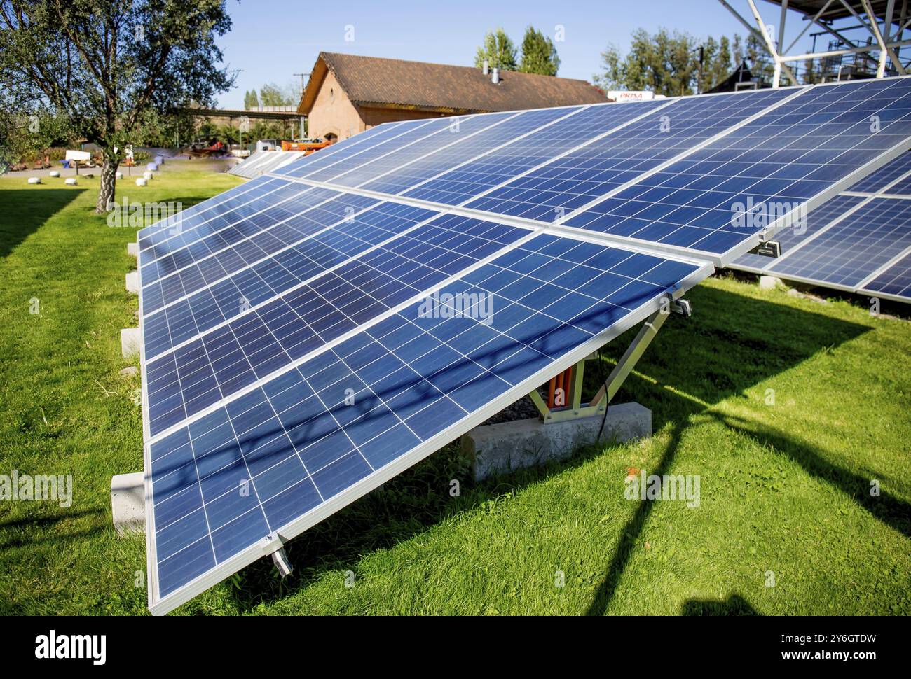Solar panel. Eco innovation alternative energy source Stock Photo - Alamy
