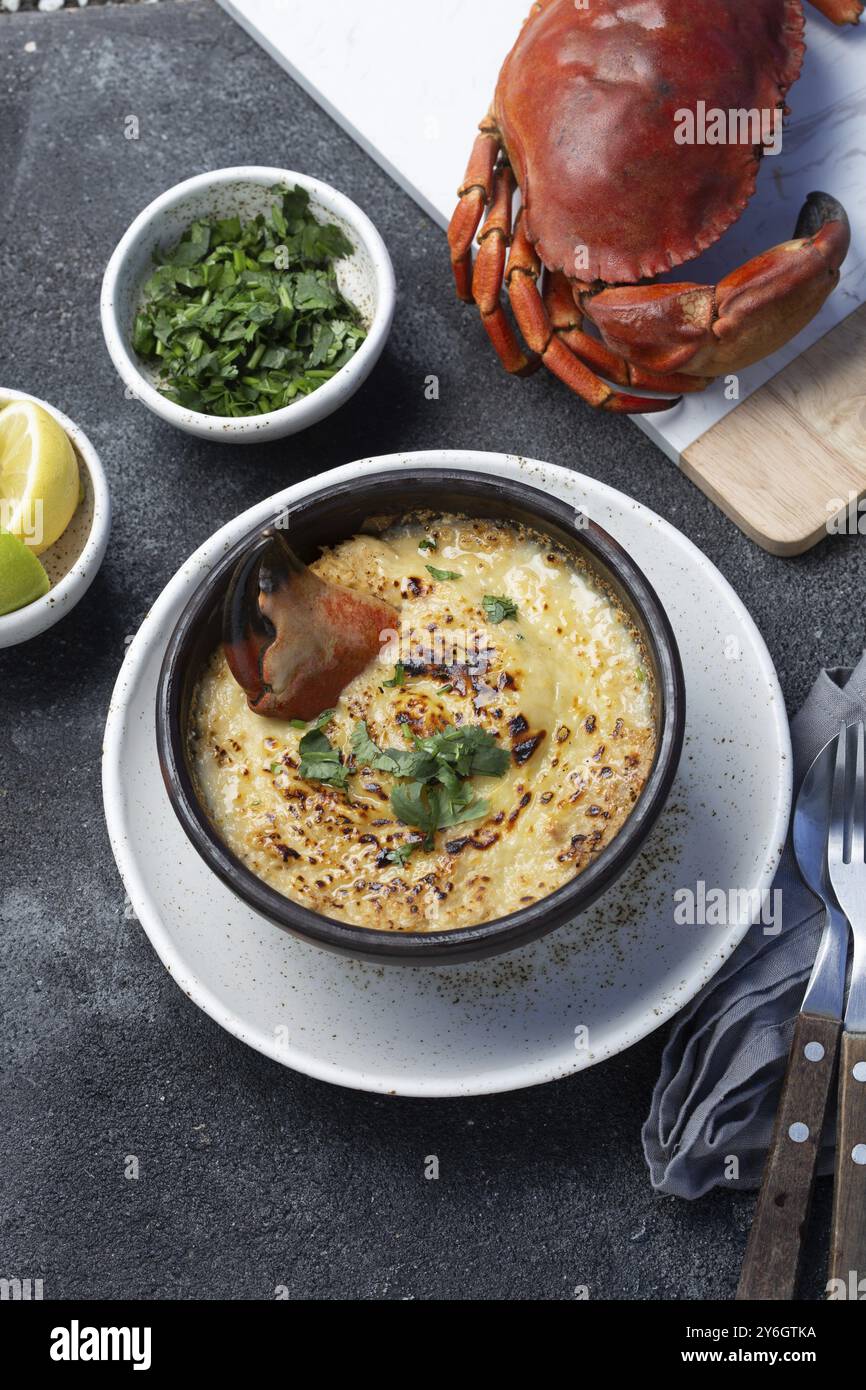 Food, Food, CHILEAN FOOD. Baked crabmeat crab meat with cheese, cream ...
