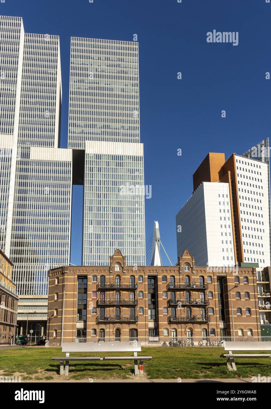 Rotterdam, Netherlands, September 2019: Wilhelminapier Rotterdam ...