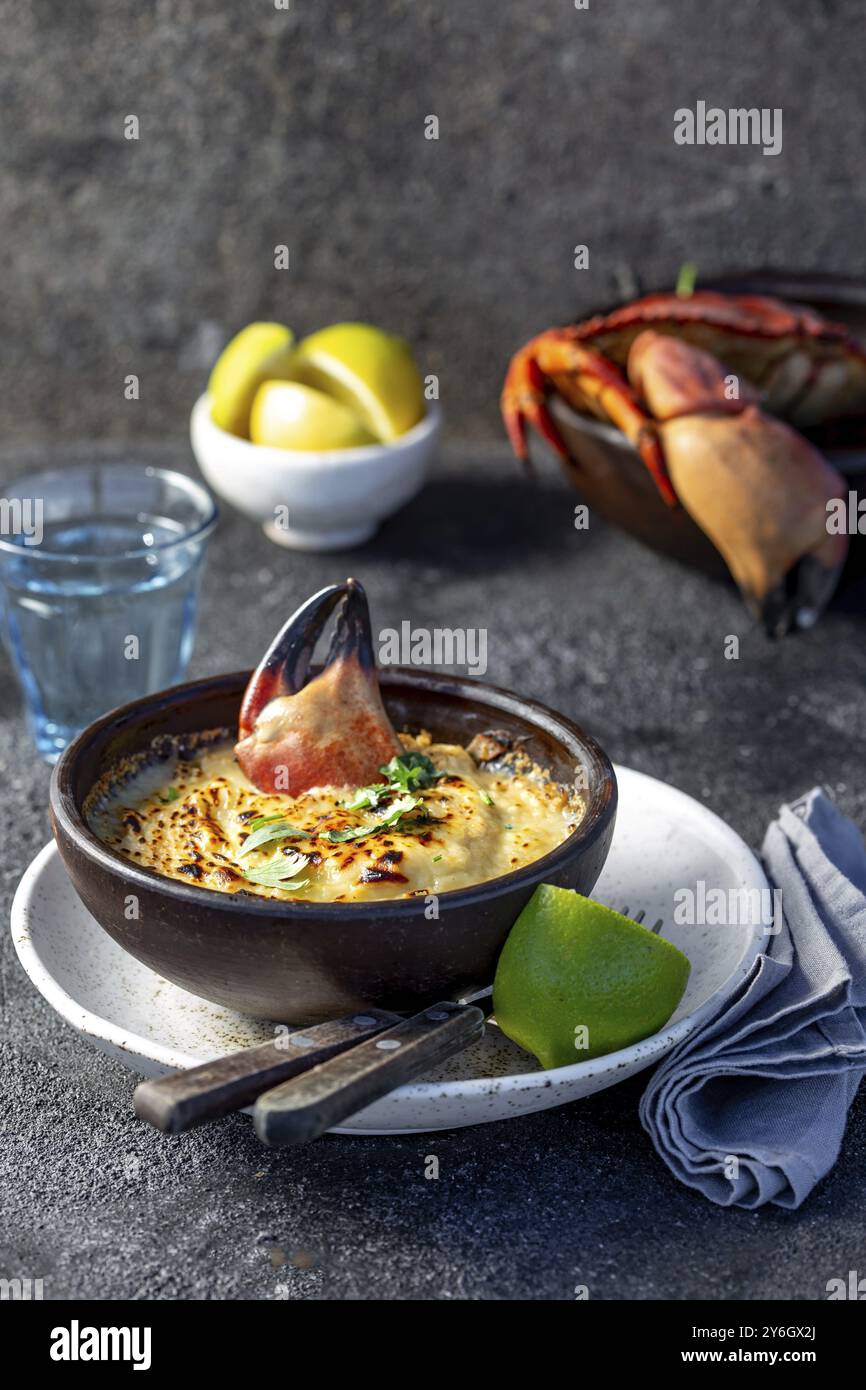 Food, Food, CHILEAN FOOD. Baked crabmeat crab meat with cheese, cream ...