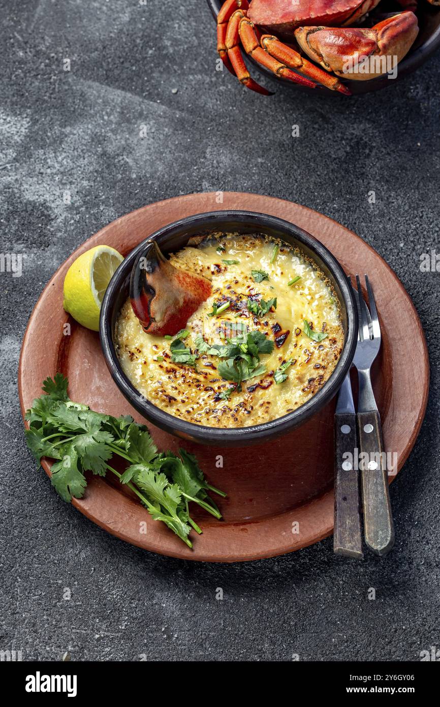 Food, Food, CHILEAN FOOD. Baked crabmeat crab meat with cheese, cream ...