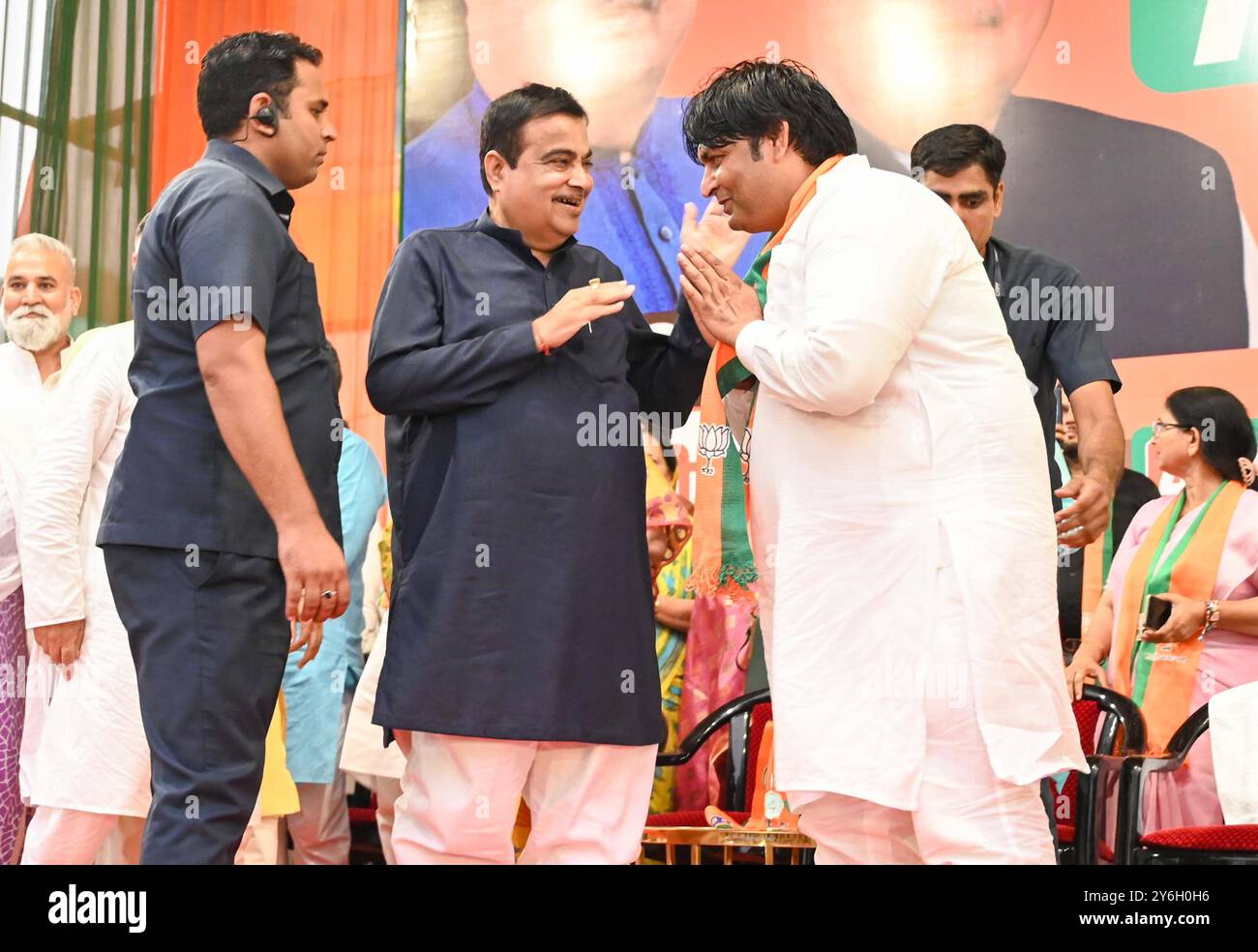 GURUGRAM, INDIA - SEPTEMBER 25: Nitin Gadkari, Minister of Road ...