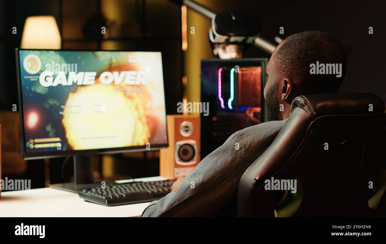 Gamer losing intense singleplayer hi-res stock photography and images ...