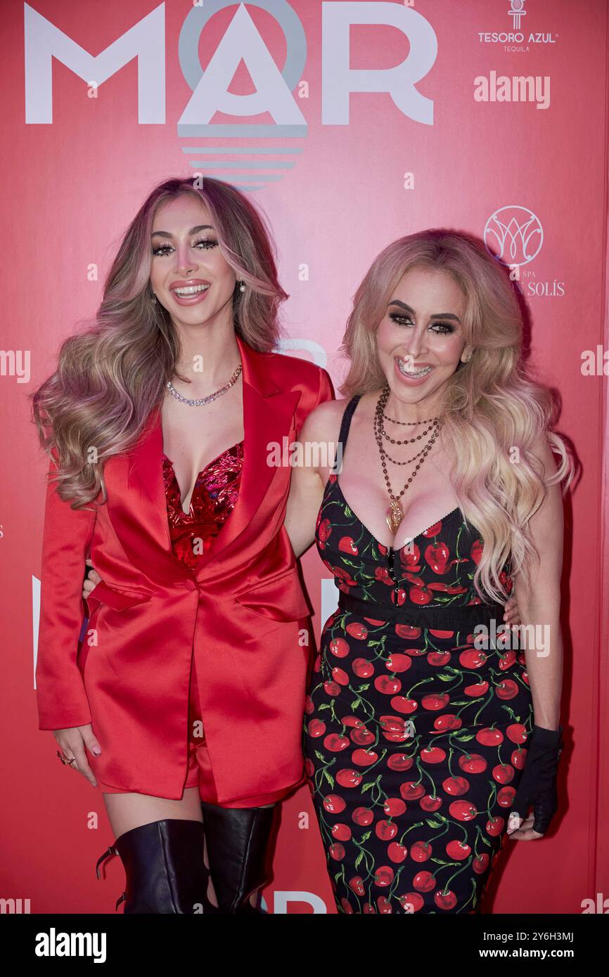 Mexico City, Mexico. 24th Sep, 2024. Marla Solis and Cristy Solis pose ...