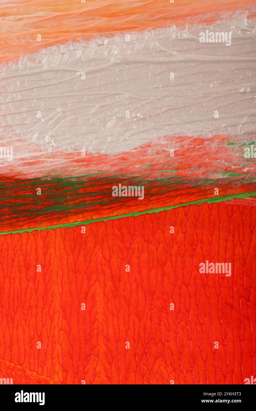 Red and white abstract textured artwork Stock Photo - Alamy