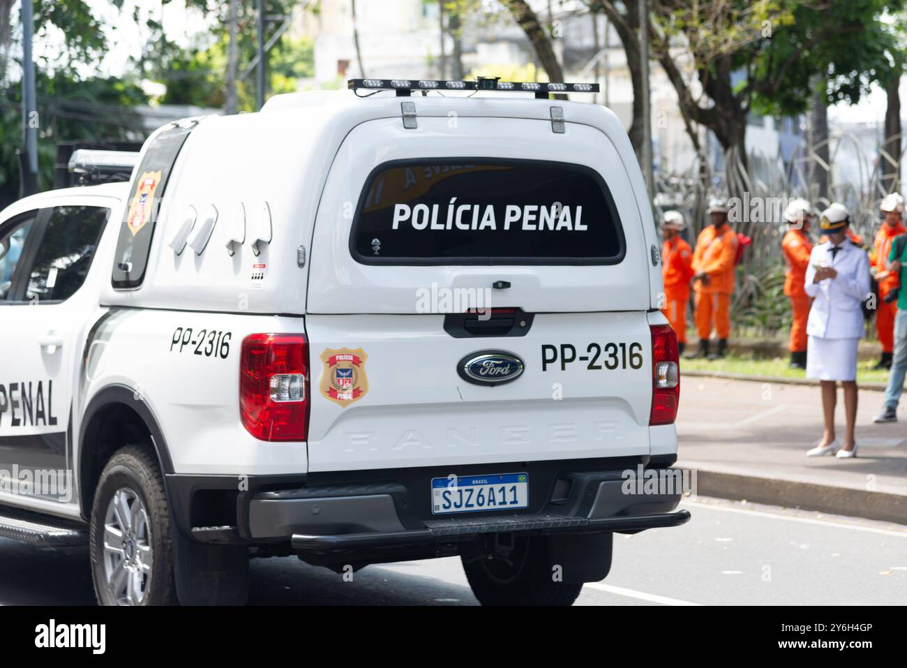 Salvador, Bahia, Brazil - September 07, 2024: A white Bahia Penal ...