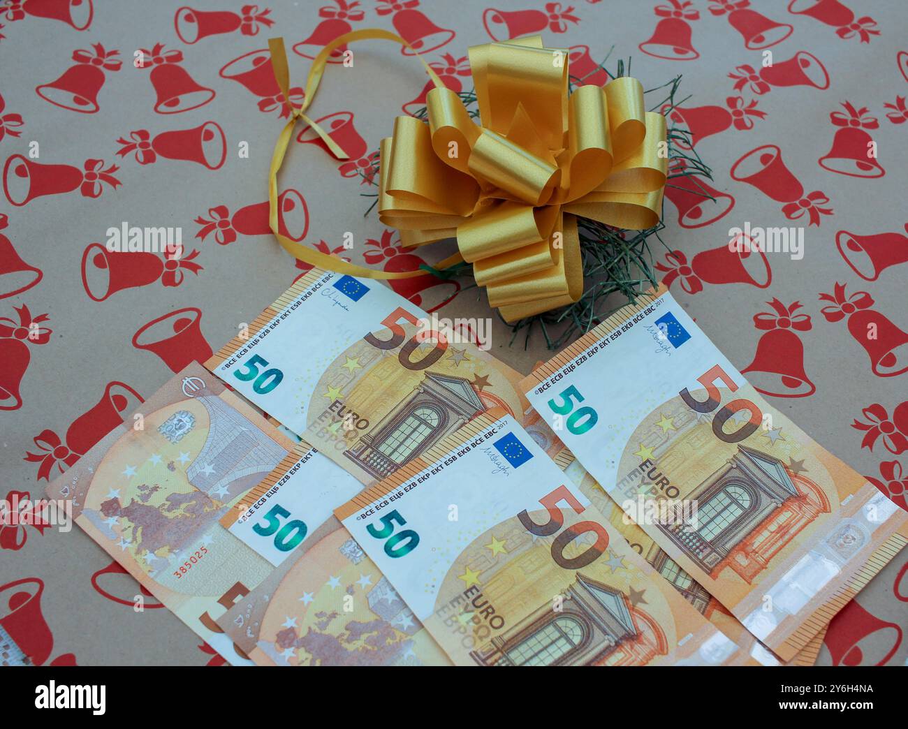 The Price of Holiday Gift Giving in euros Stock Photo - Alamy
