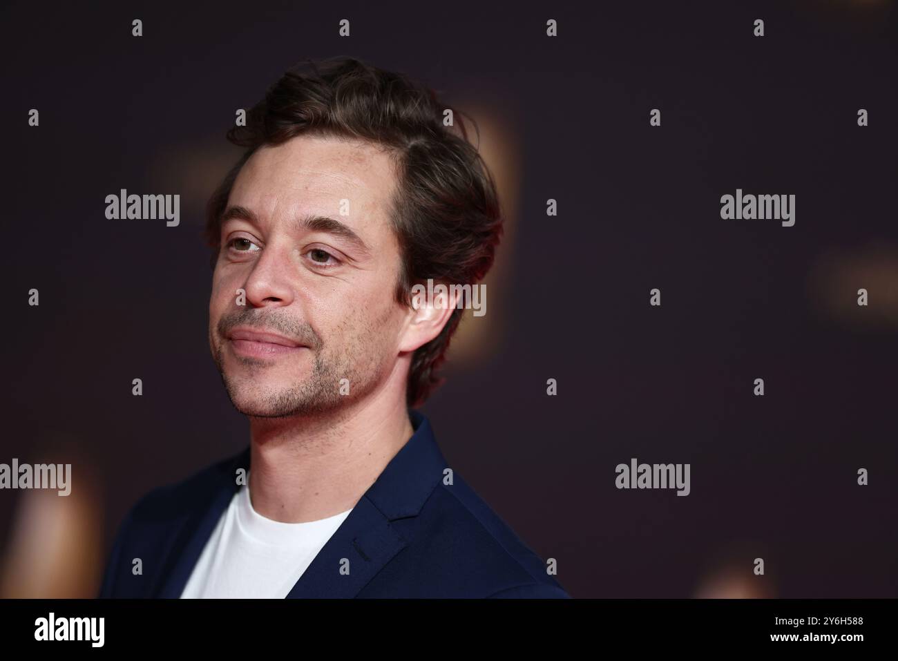 Cologne, Germany. 26th Sep, 2024. Presenter Tobi Krell comes to the ...