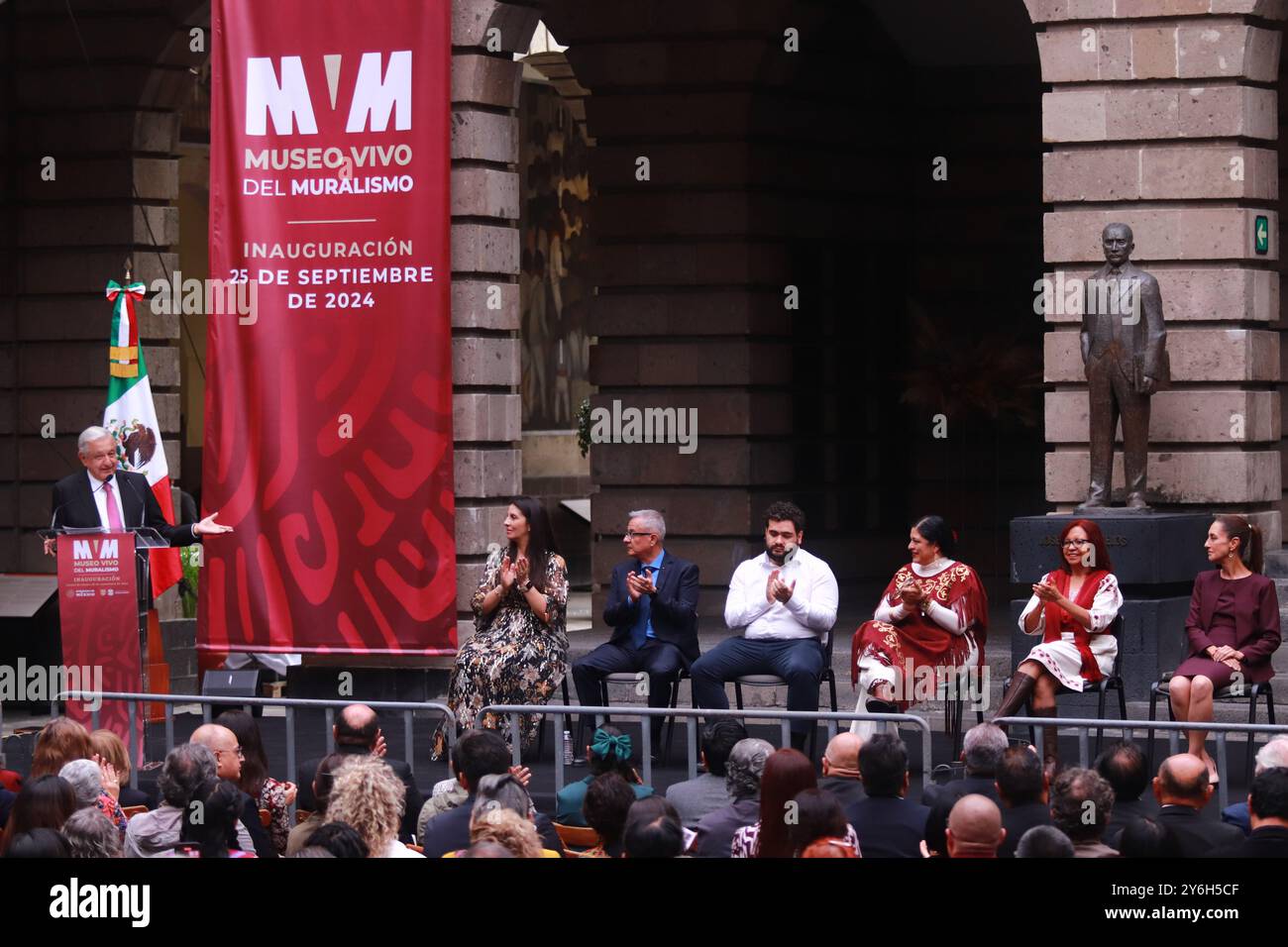 Mexico City, Mexico. 25th Sep, 2024. Mexican President Andres Manuel ...