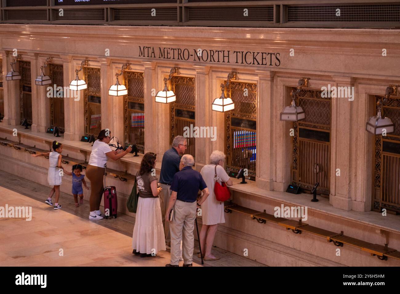 Metro North Train ticket counter at Grand Central Terminal in New York ...