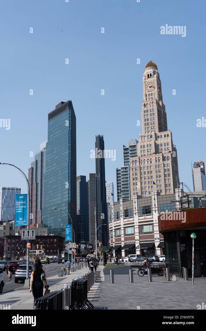 Looking at the new face of downtown Brooklyn next to the classic ...