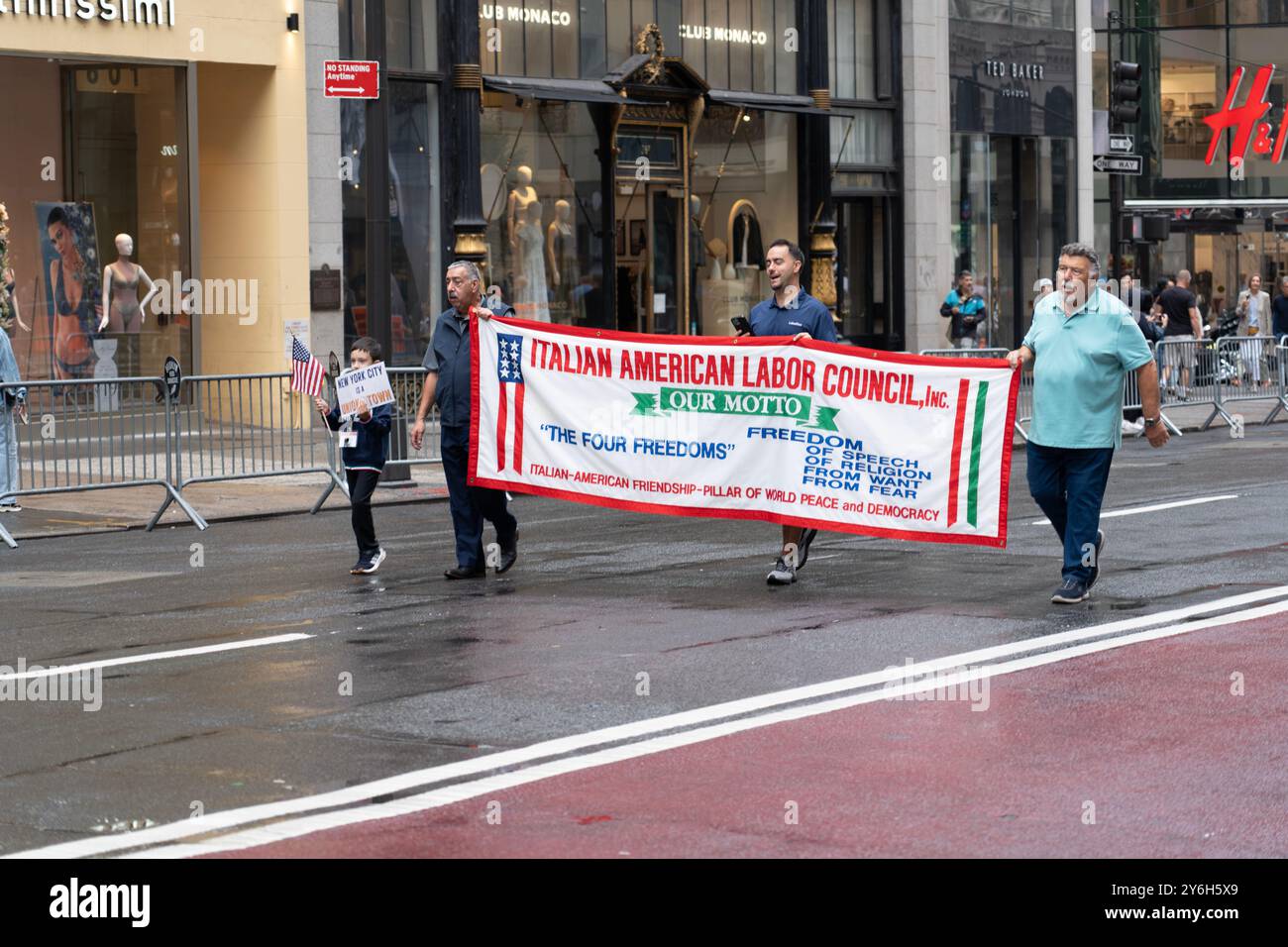 The annual New York City Labor Day Parade marches up 5th Avenue. Being ...