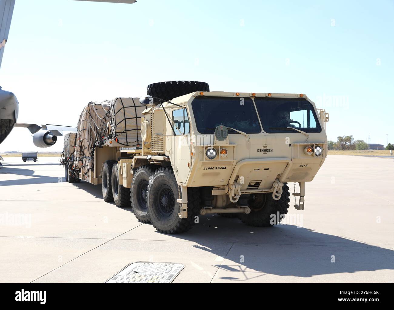 A M983A4 Light Equipment Transport’s (LET) towing a Land-based Phalanx ...